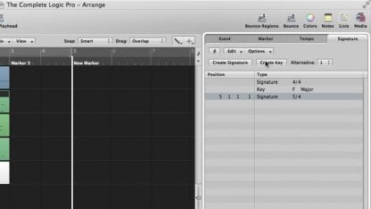 The Logic Pro Arrange Window Part 3 - Lists - Logic Studio Training