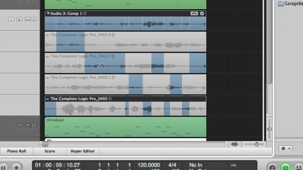 Logic Pro Audio Editing Part 1 - Audio Takes - Logic Studio Training