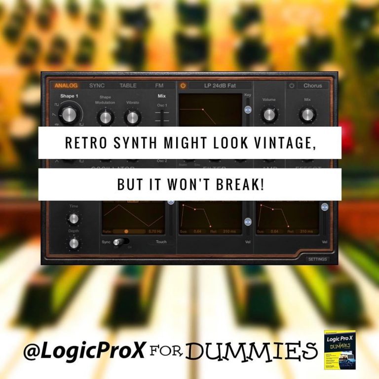 Fusing Four Synths with Retro Synth - Logic Studio Training