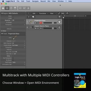 How To Multitrack with Multiple MIDI Controllers - Logic Studio Training