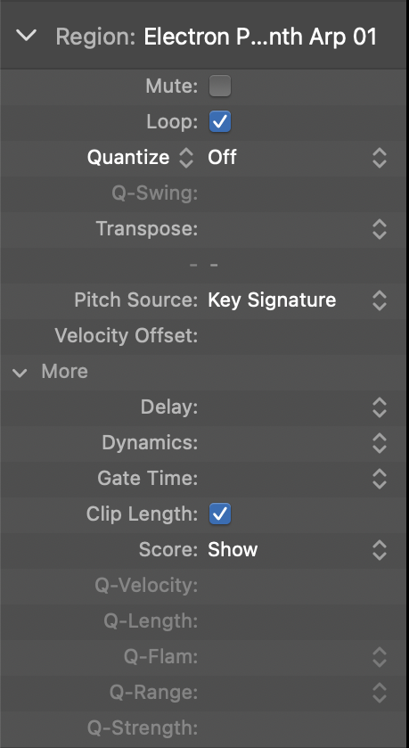 Master Region Editing with Logic Pro's Inspector Tools - Logic Studio ...