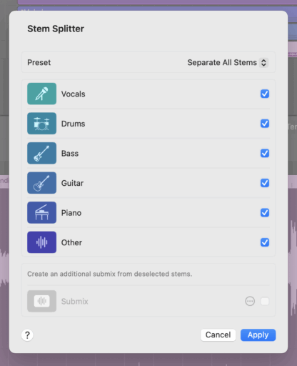 Remix Songs Faster with Logic Pro’s Stem Splitter - Logic Studio Training