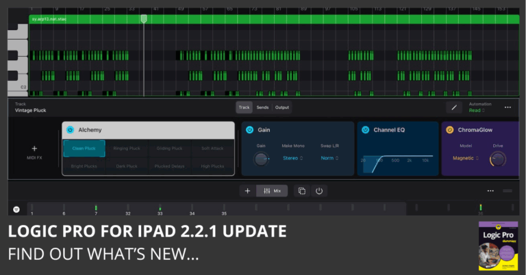 Logic Pro for iPad 2.2.1 Update - Logic Studio Training