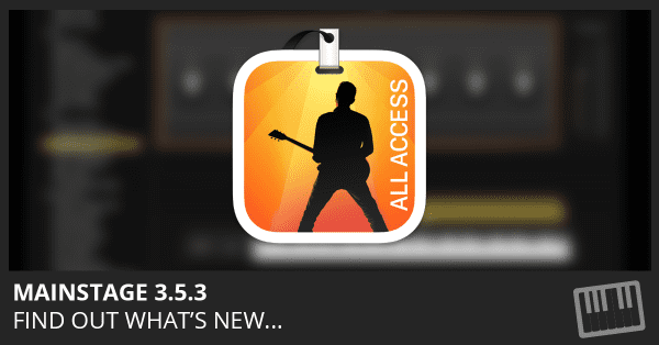 MainStage 3.5.3 Update - Logic Studio Training