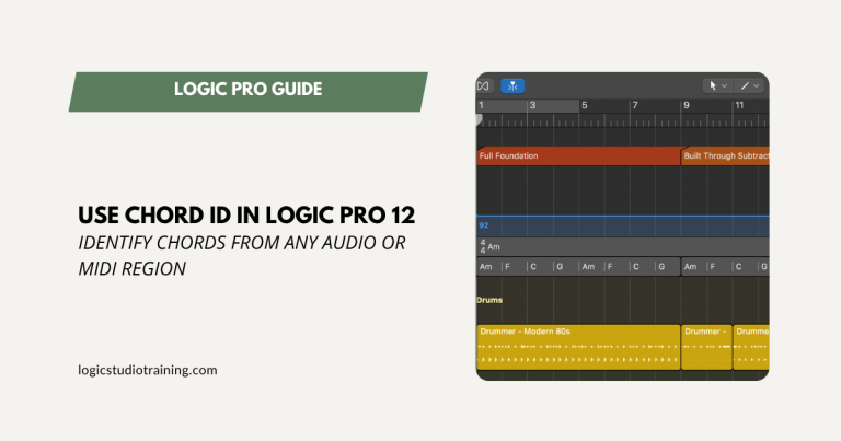 How to Use Chord ID in Logic Pro 12 (Step-by-Step Guide) - Logic Studio ...